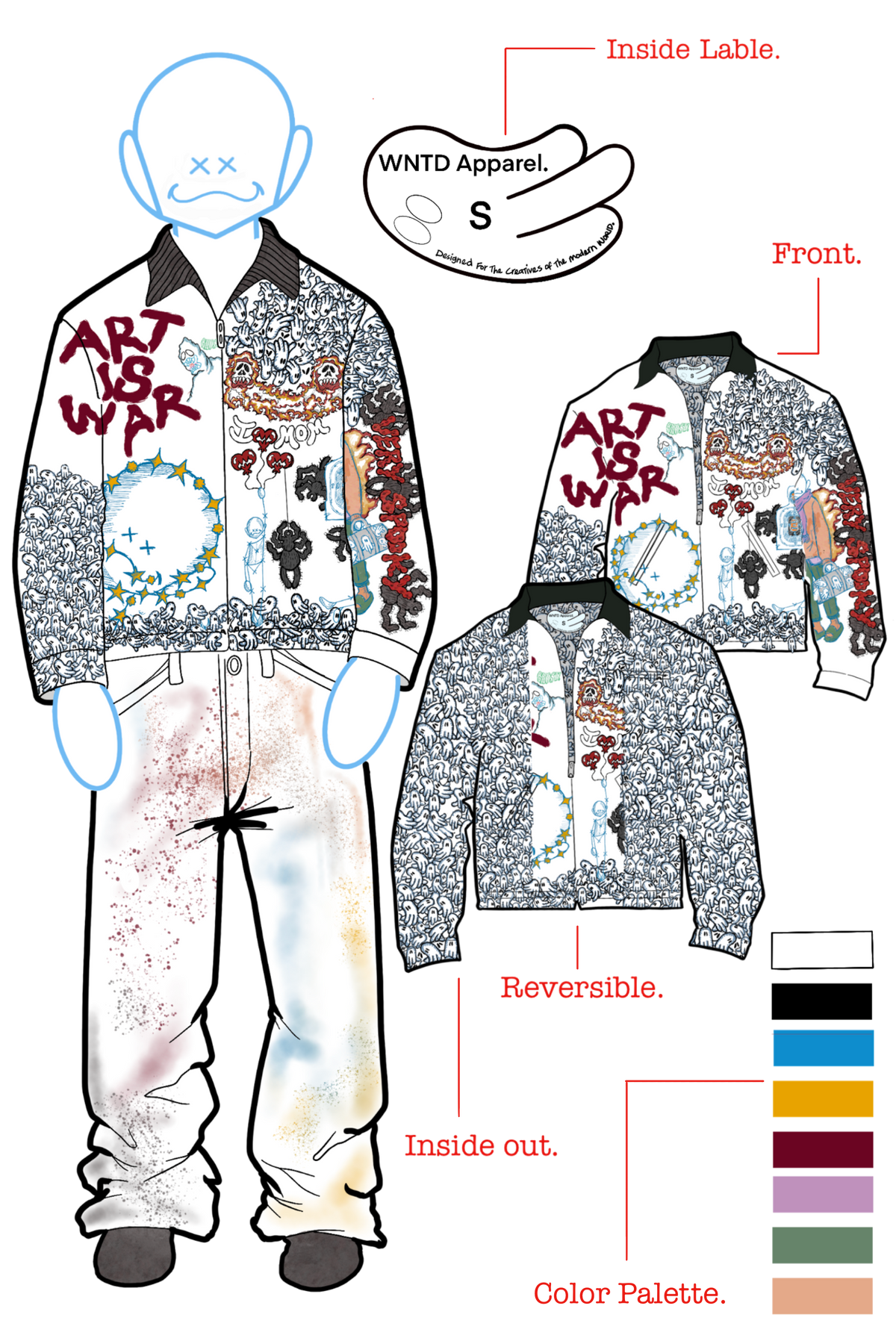 BLU BOY ART JACKET – WNTD Apparel